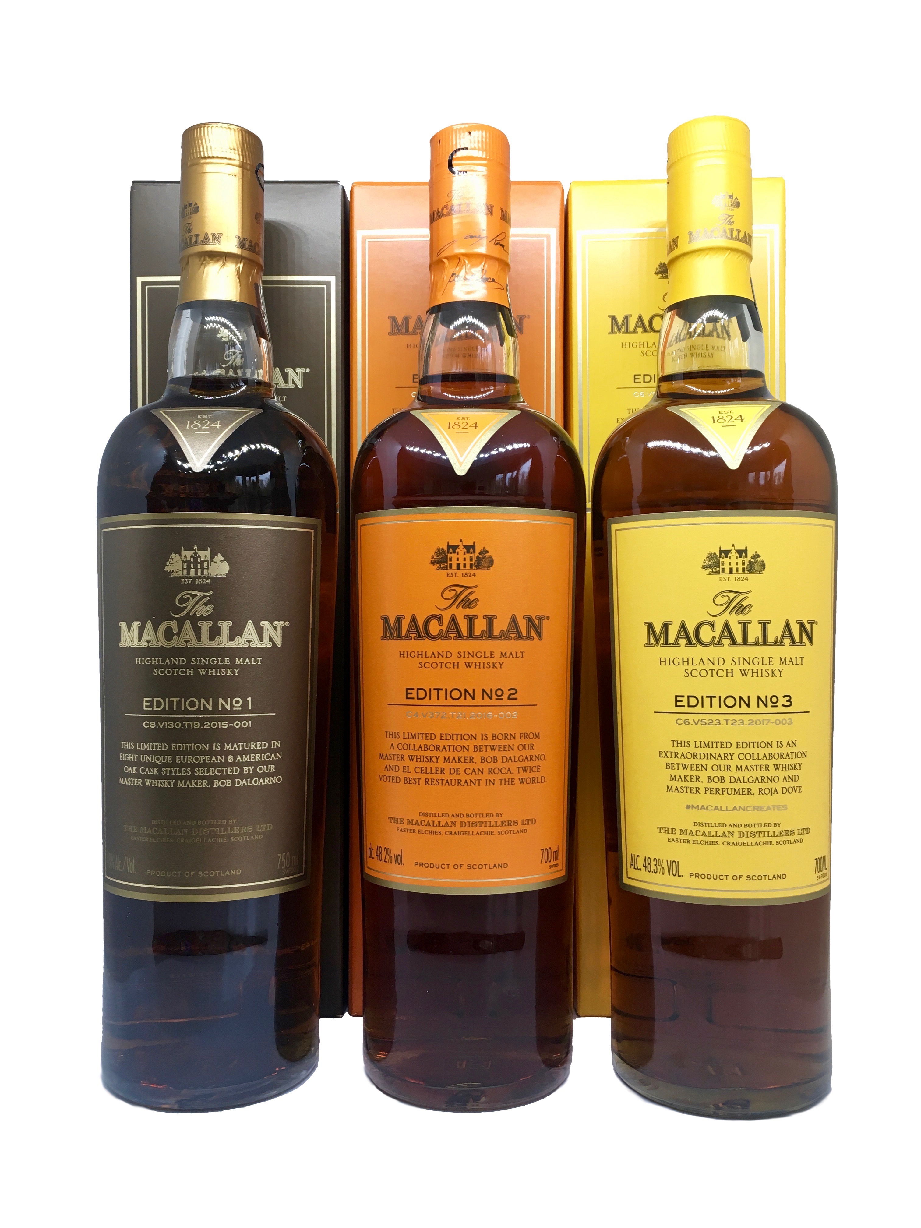 The Macallan Edition Series Numbers 1 3 Andrew s Share